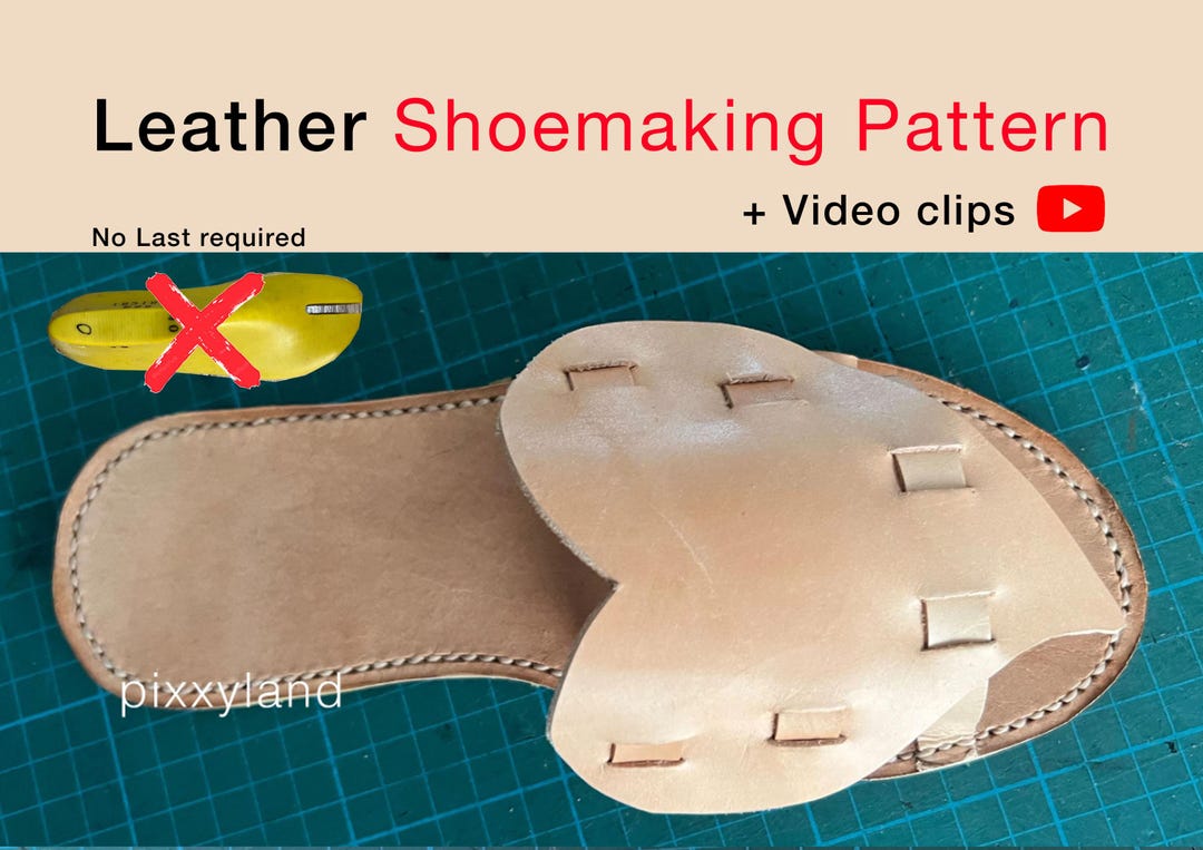 Leather Sandals Printable Pattern Learn DIY Handcrafting Shoemaking ...