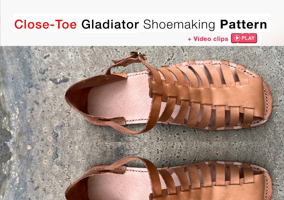 Leather Straps Sandals Printable Pattern DIY Handmade Shoemaking ...