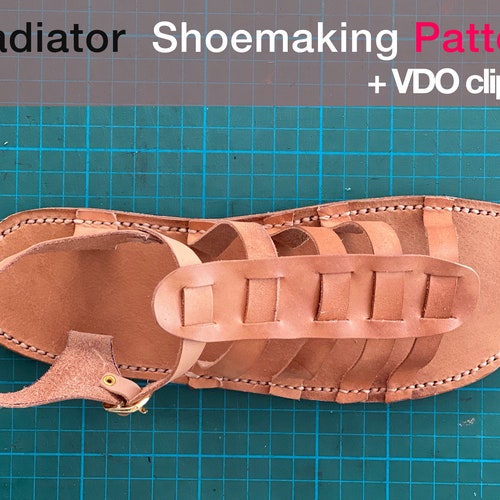 PDF Pattern Leather Sandals for Men Video Tutorial DIY - Etsy