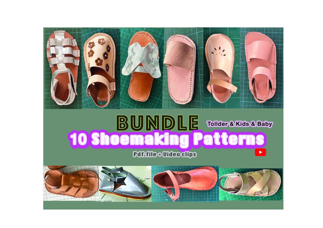 Shoemaking Patterns Bundle 10 Digital Printable Designs for DIY ...