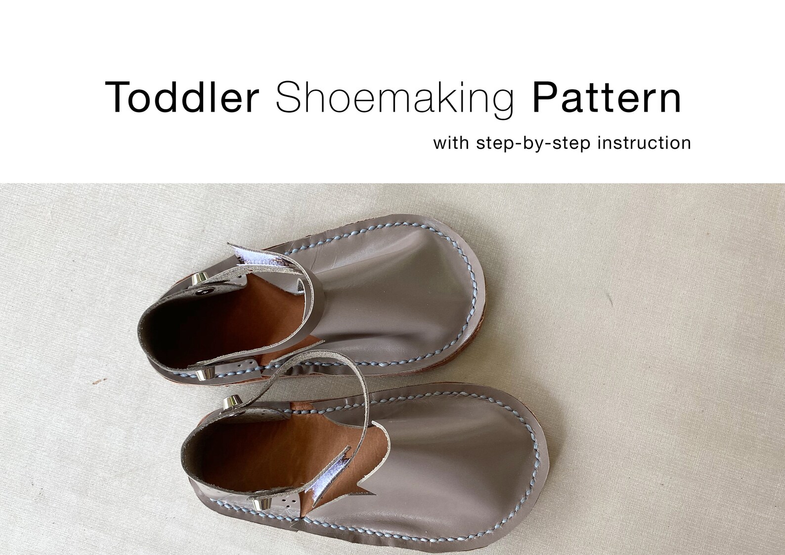 Toddler Leather Sandals Printable Pattern DIY Learn Shoemaking Download ...