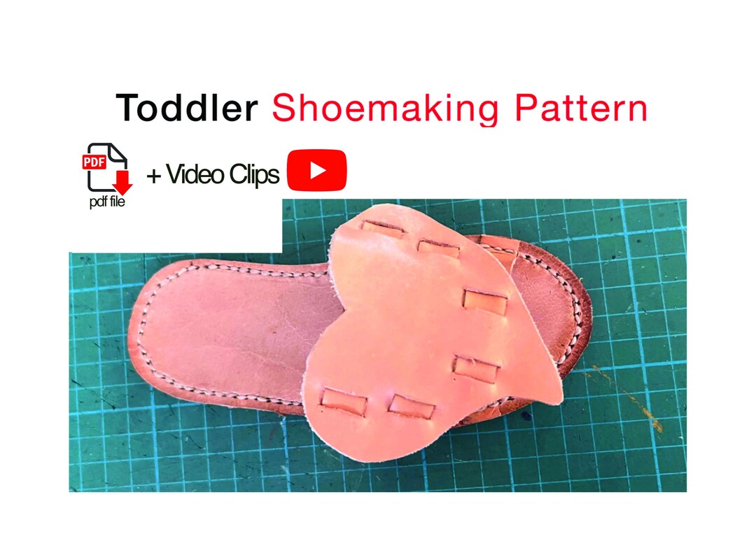 Toddler Sandals Printable Pattern DIY Learn Shoemaking Download Print ...