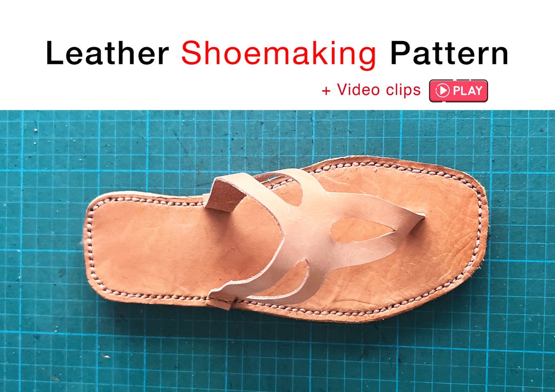 Leather Sandals Printable Pattern Learn DIY Handcrafting Shoemaking ...