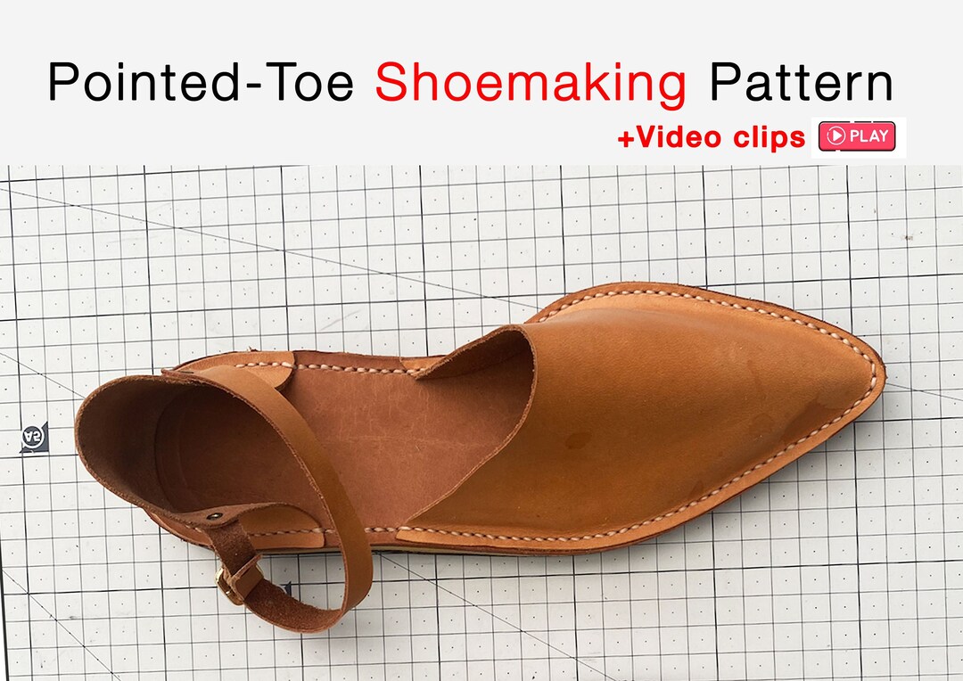 Pointed-toe Leather Sandals Printable Pattern DIY Learn Custom ...