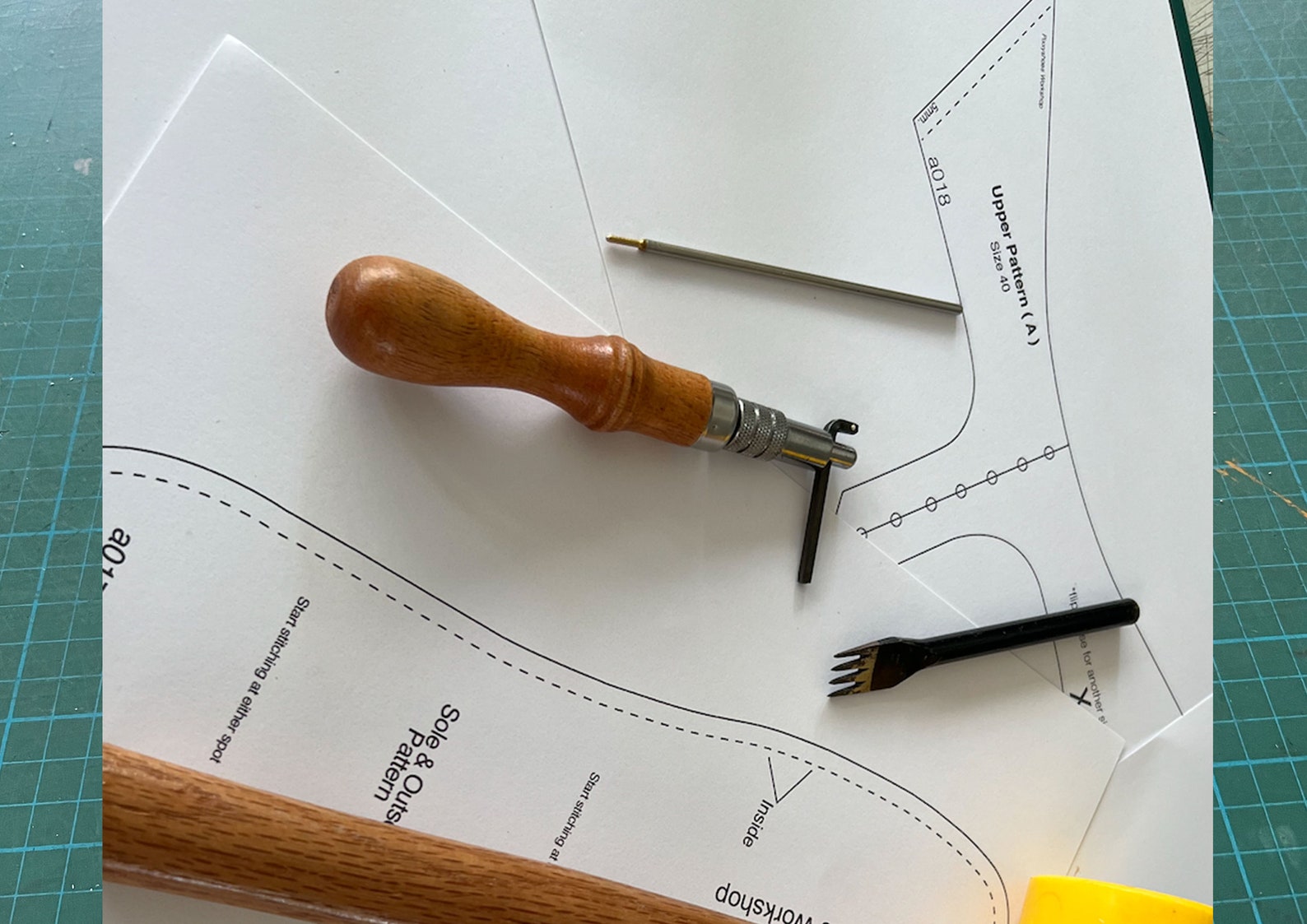 Leather Sandals Printable Pattern DIY Learn Handcrafting Shoemaking ...