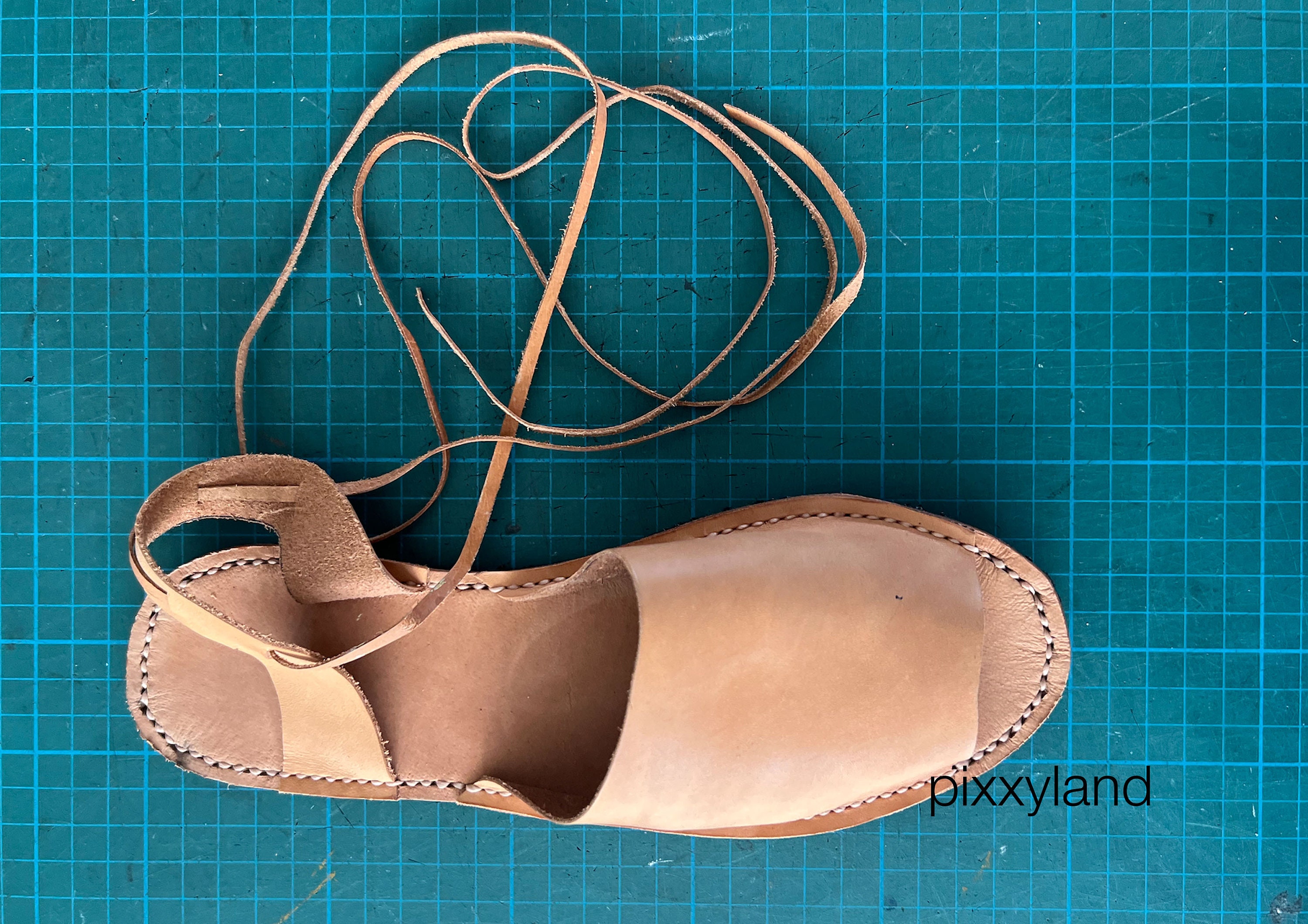 Open-toe Leather Sandals Printable Pattern DIY Customisable Shoemaking ...