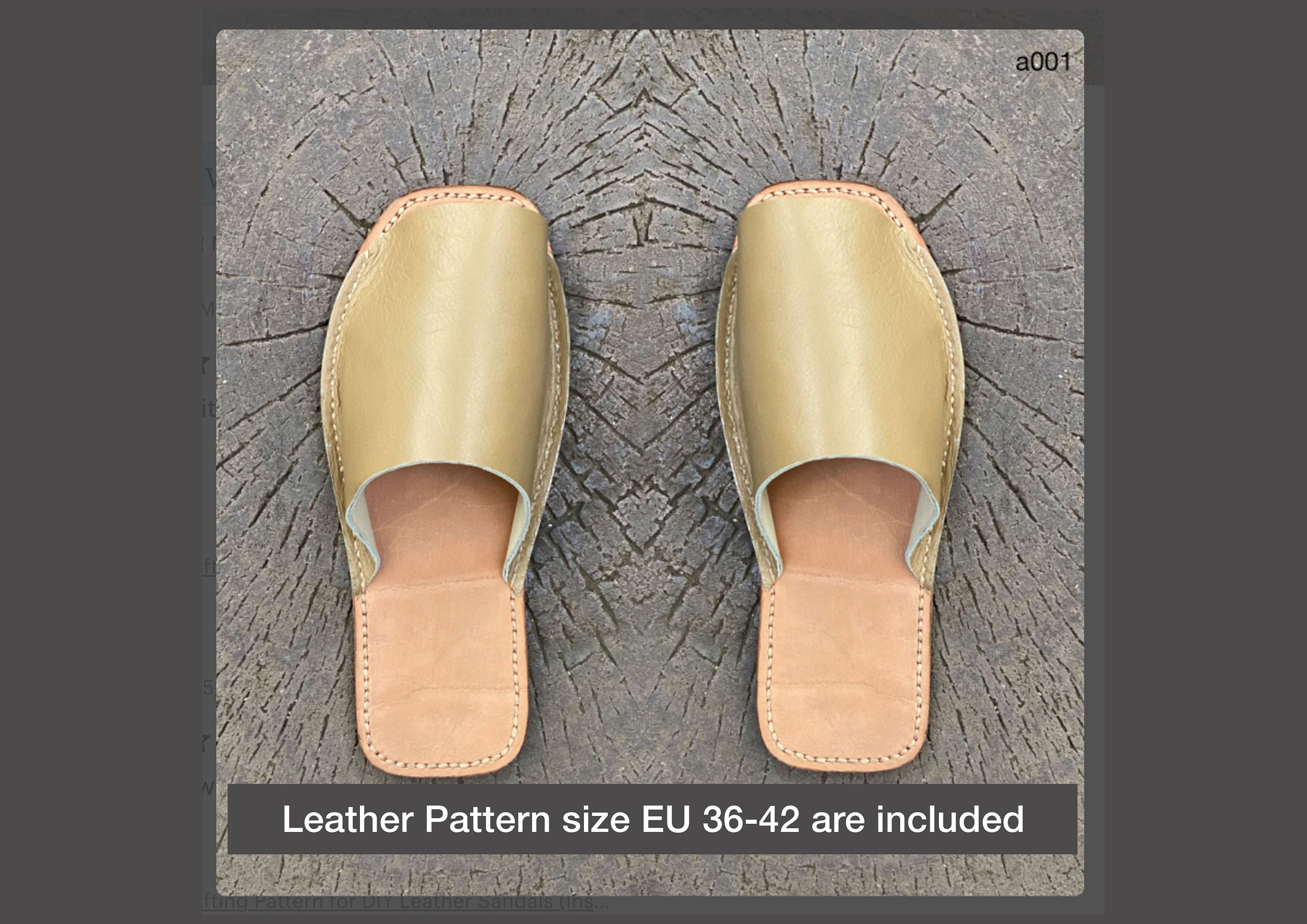 Leather Sandals Printable Pattern DIY Handmade Shoemaking - Etsy
