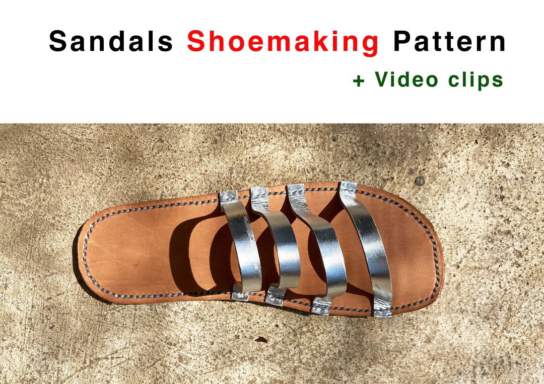 Leather Straps Sandals Printable Pattern DIY Handmade Shoemaking ...