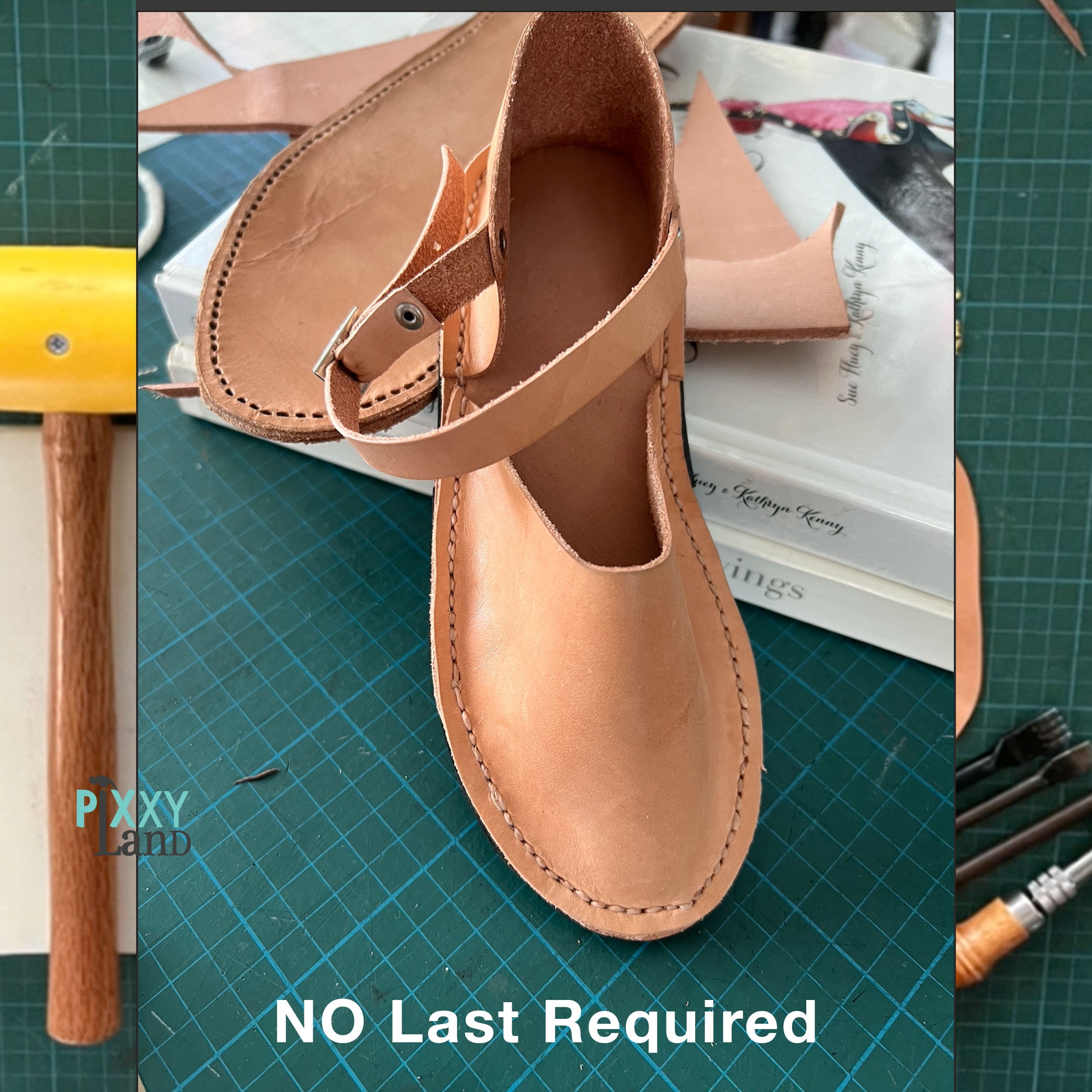 Closed-toe Leather Printable Pattern DIY Customize Shoemaking Online ...
