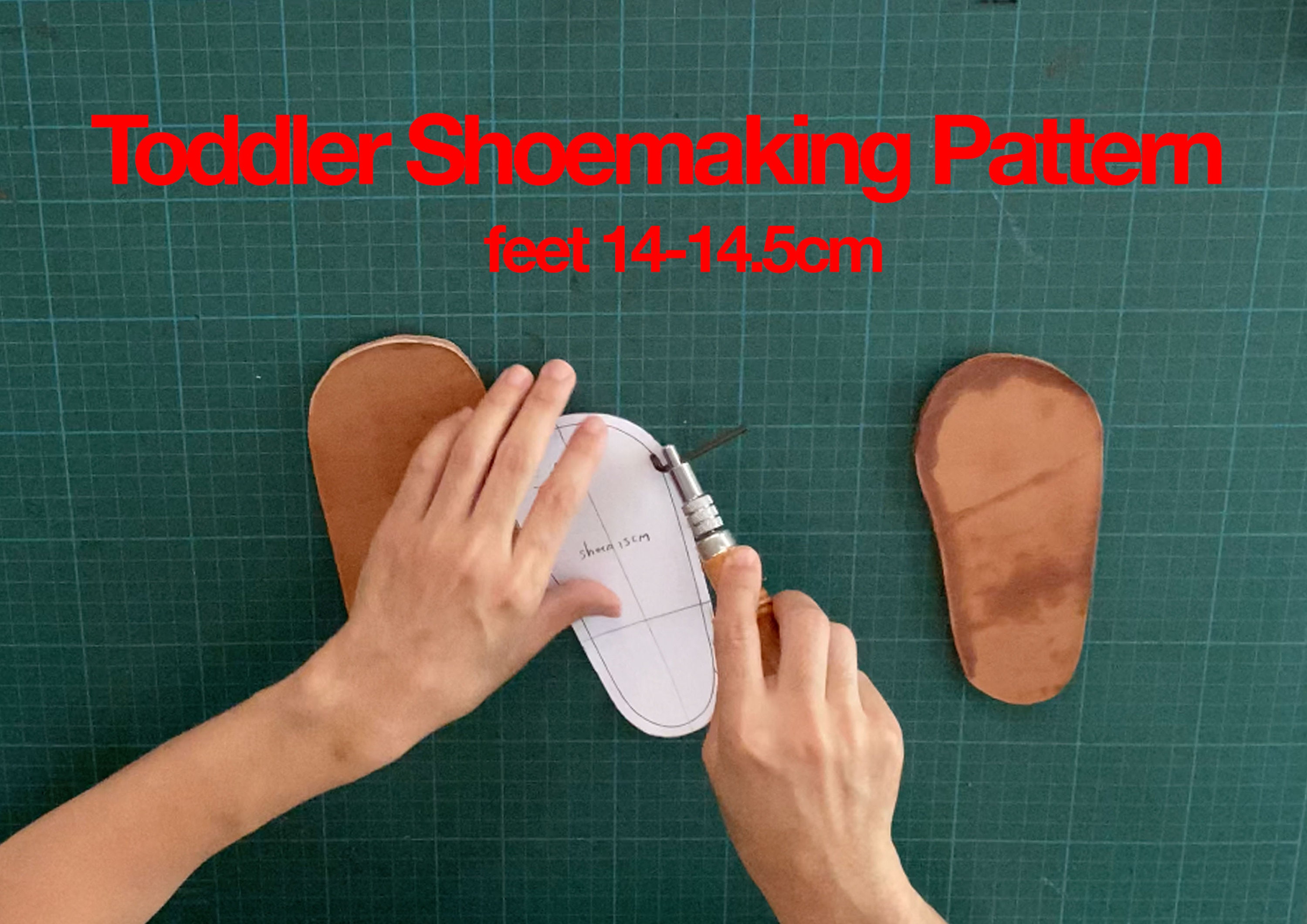 Toddler Leather Sandals Printable Pattern DIY Learn Shoemaking Download ...