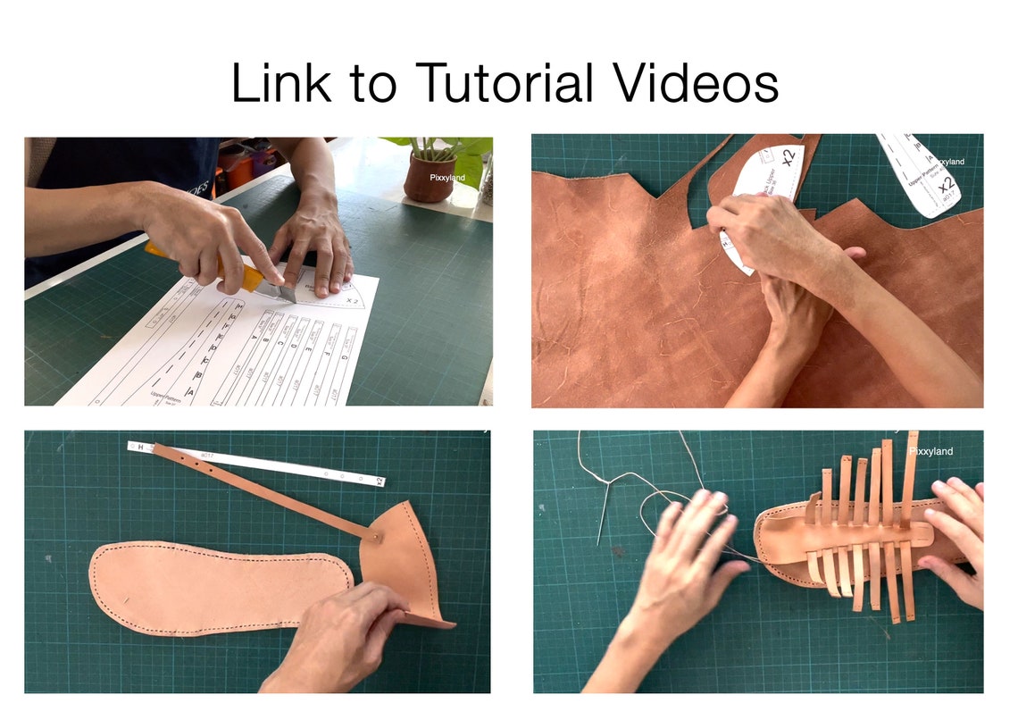 Leather Straps Sandals Printable Pattern DIY Handmade - Etsy