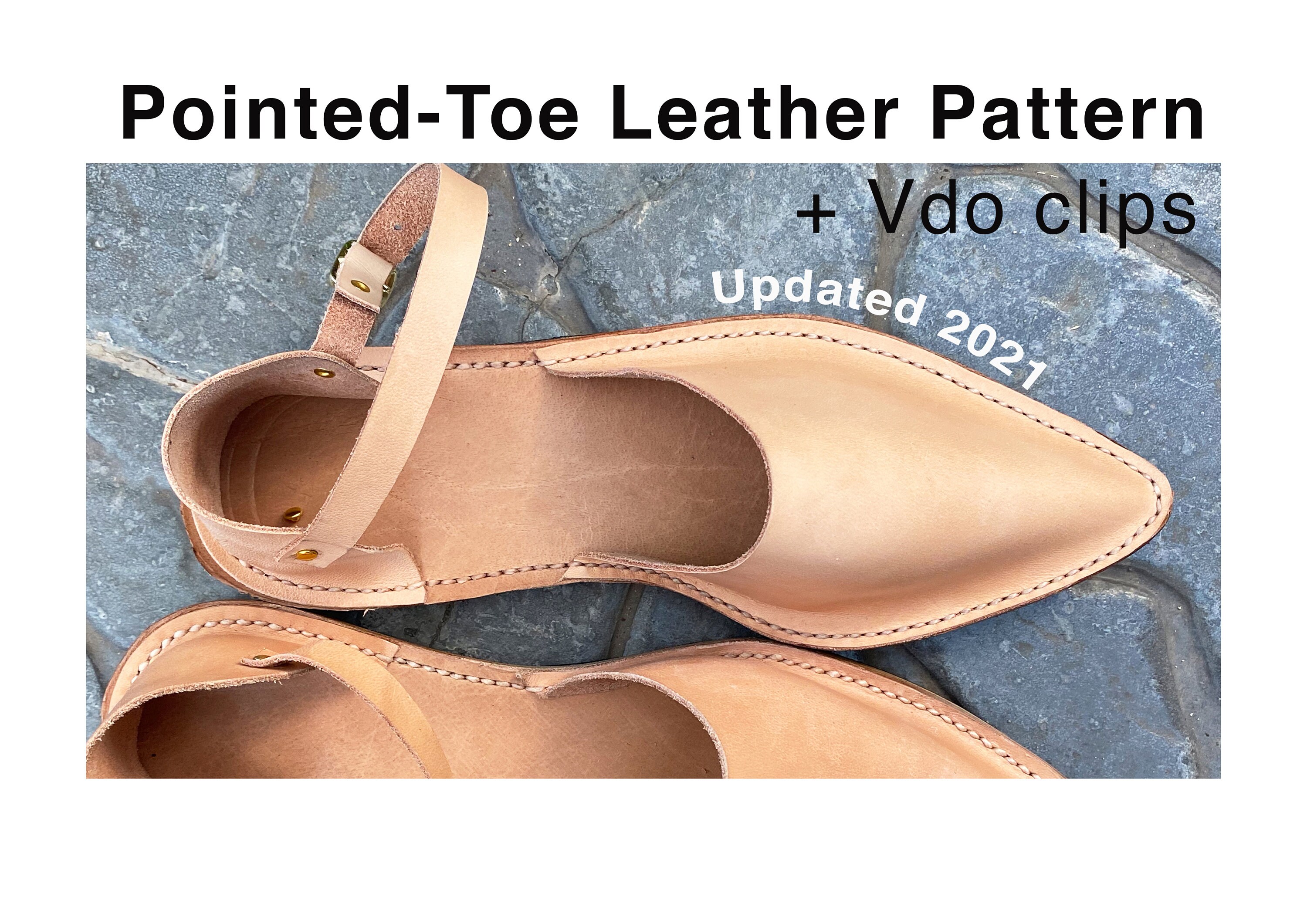 Handcrafting Pattern for DIY Pointed-Toe Leather Sandals | Etsy