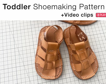 Toddler Leather Sandals Printable Pattern DIY Learn Shoemaking - Etsy