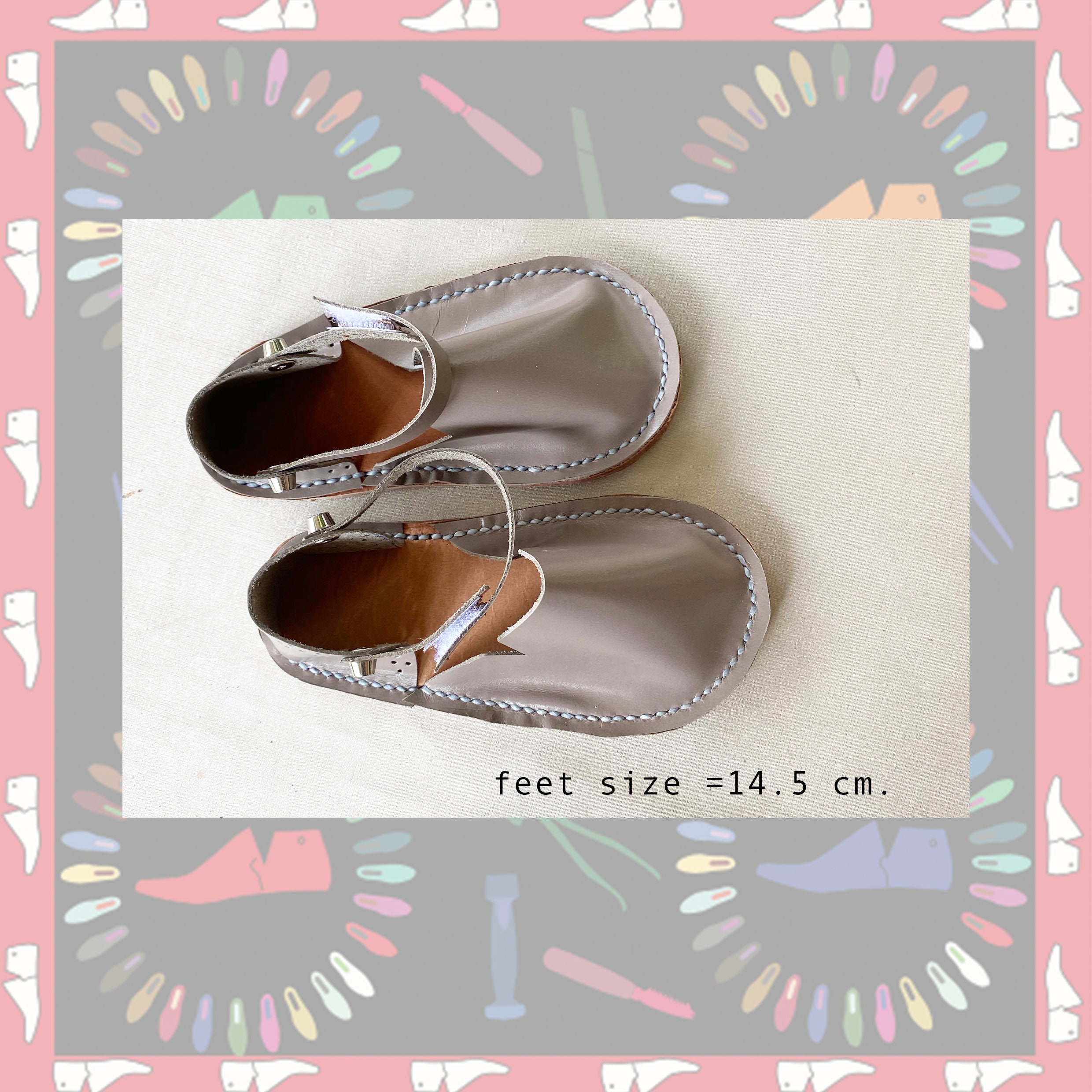 Toddler Leather Sandals Printable Pattern DIY Learn Shoemaking Download ...