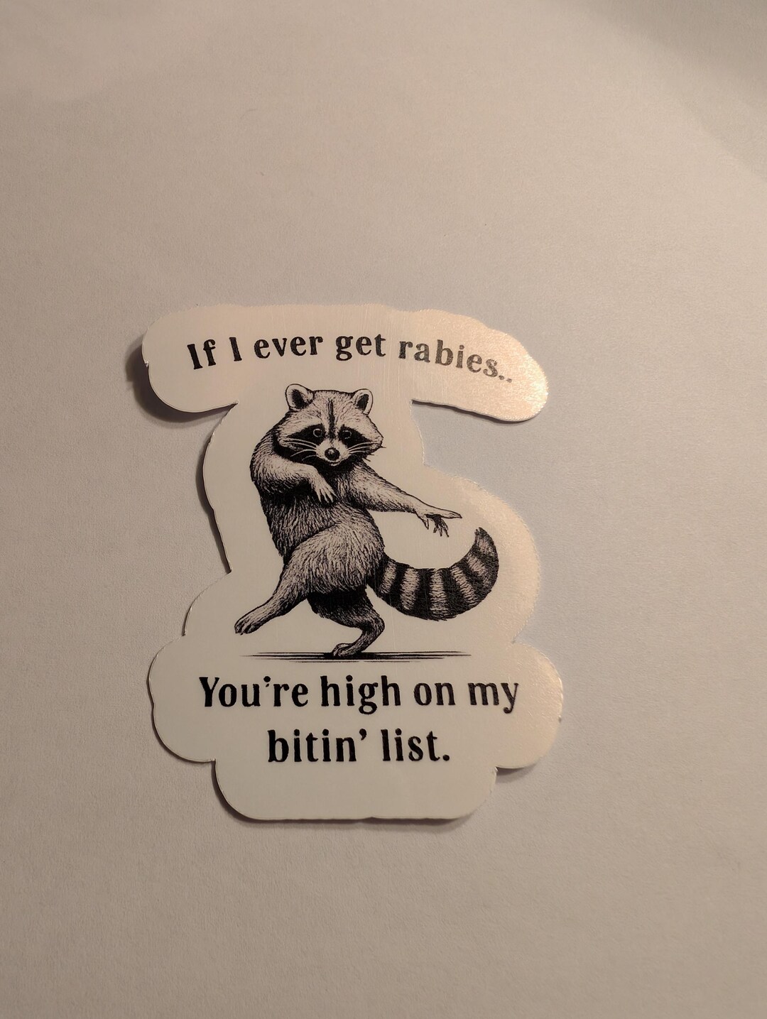 Biting List Waterproof Sticker - Etsy
