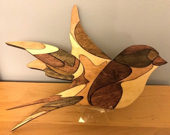 Laser cut bird | Etsy