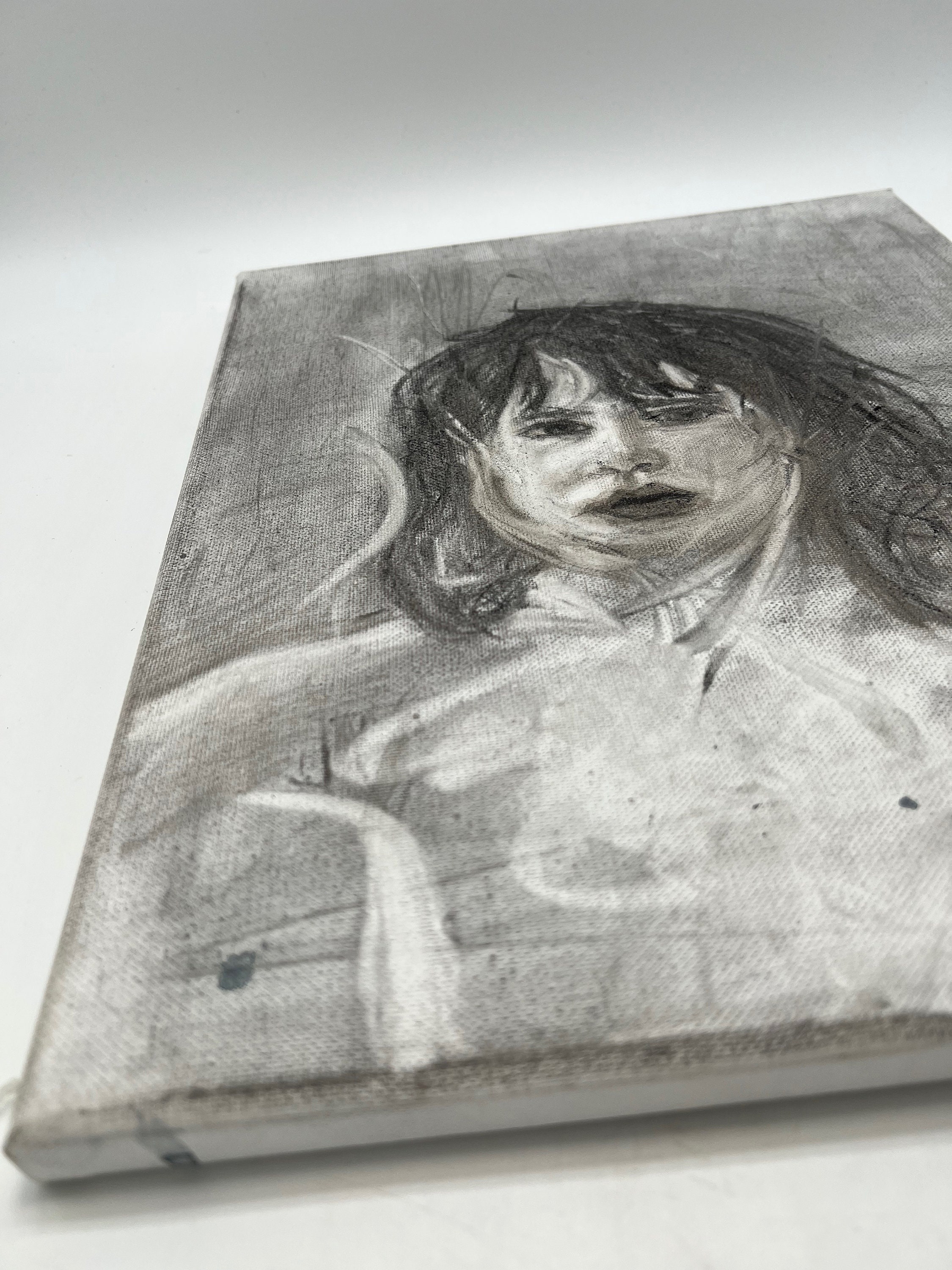 AMAYA 2 Charcoal Pencil Child Girl Portrait Drawing - Original Steven ...