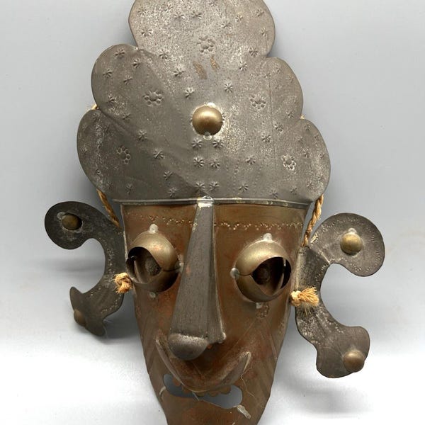 Mexican Tin Mask - Etsy