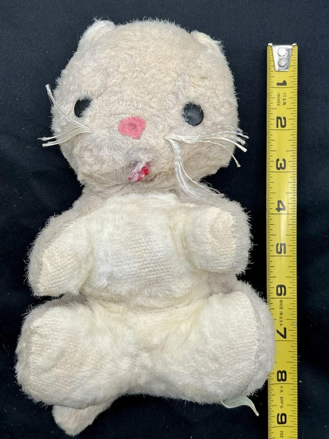 Vintage Old Small GUND Stuffed Animal Cat Plush W Whiskers Tongue - 8 ...