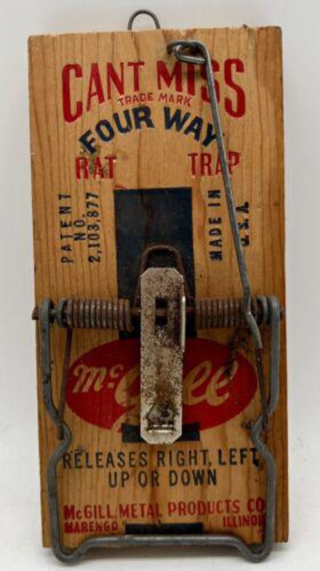 Vintage CAN’T MISS Four Way Rat Mouse Trap by Mcgill Metal Products - Etsy