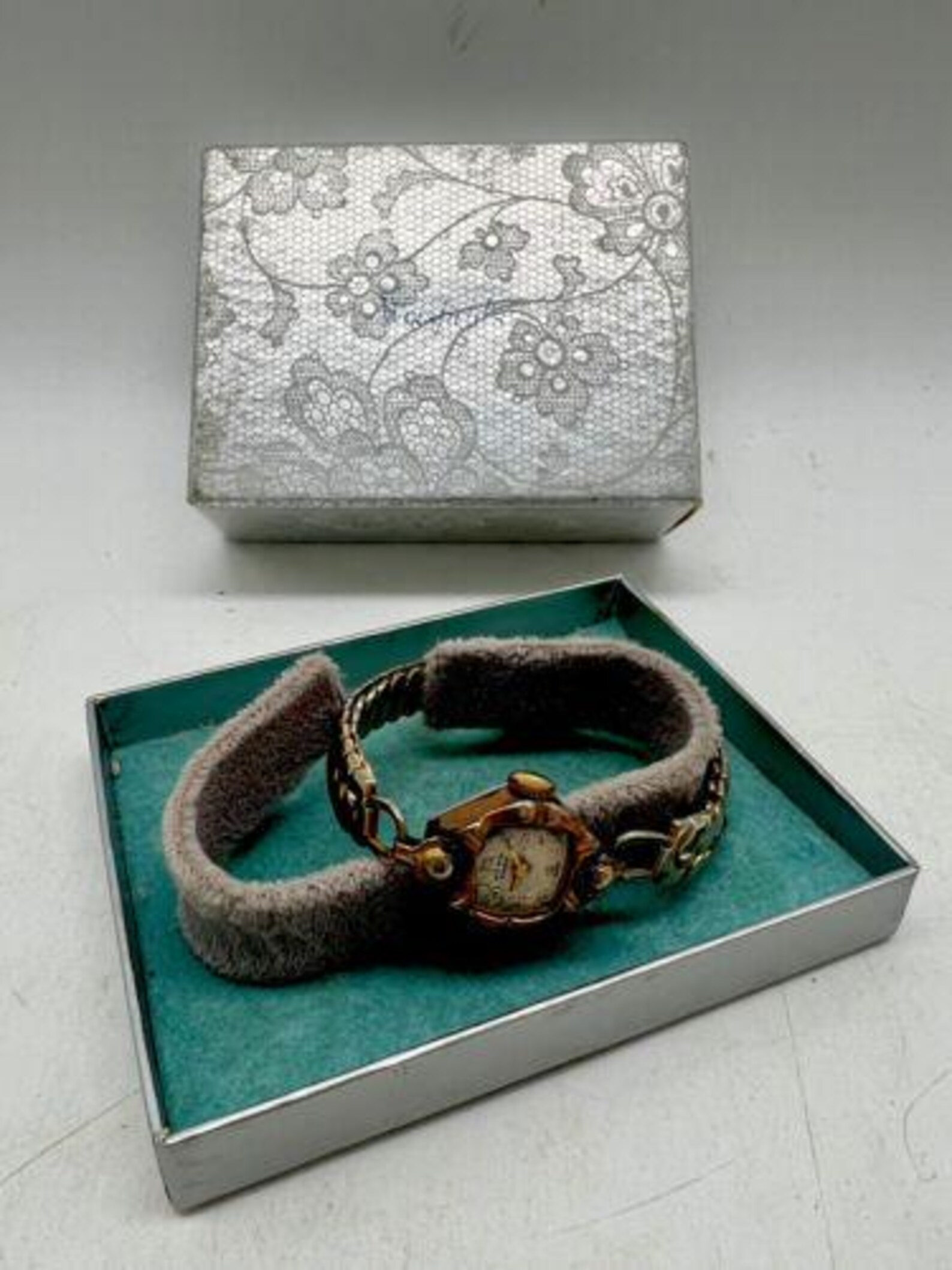 Vintage MEPA 17 Jewels Gold Bronze Toned Wrist Watch W/ Weisfield’s Box ...