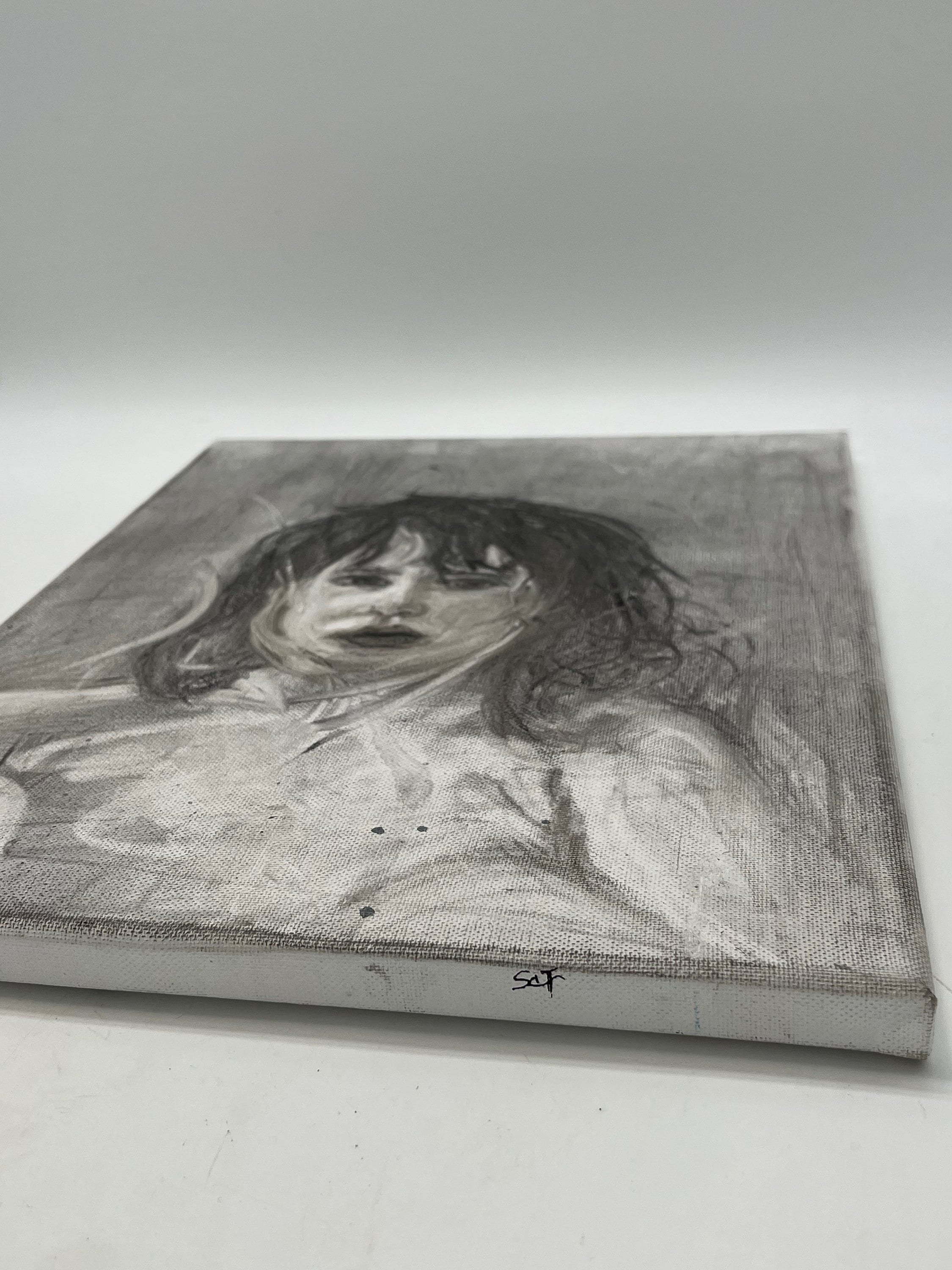 AMAYA 2 Charcoal Pencil Child Girl Portrait Drawing - Original Steven ...