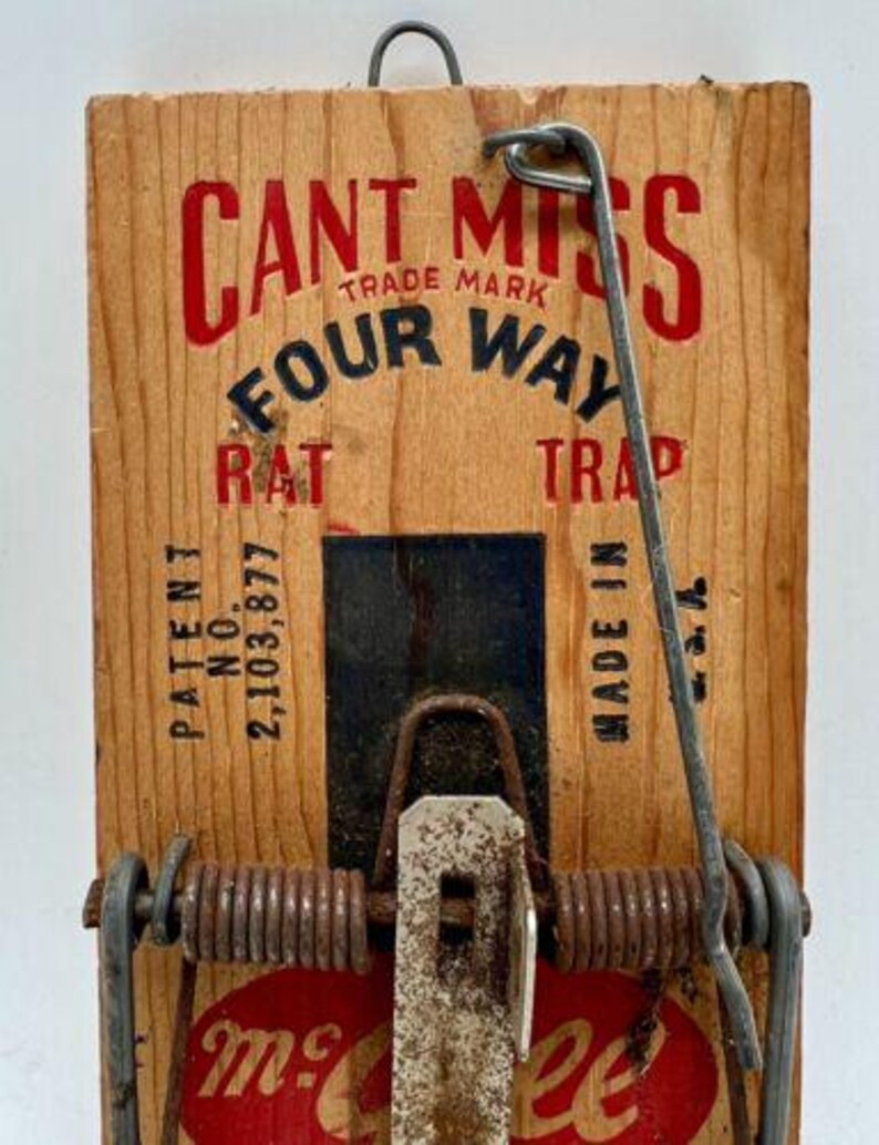 Vintage CAN’T MISS Four Way Rat Mouse Trap by Mcgill Metal Products - Etsy