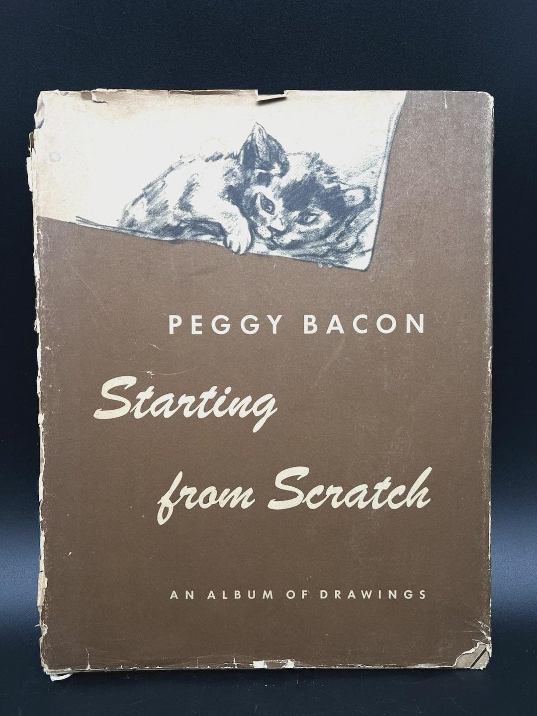 Vtg STARTING FROM SCRATCH by Peggy Bacon - an Album of Drawings, Cats ...