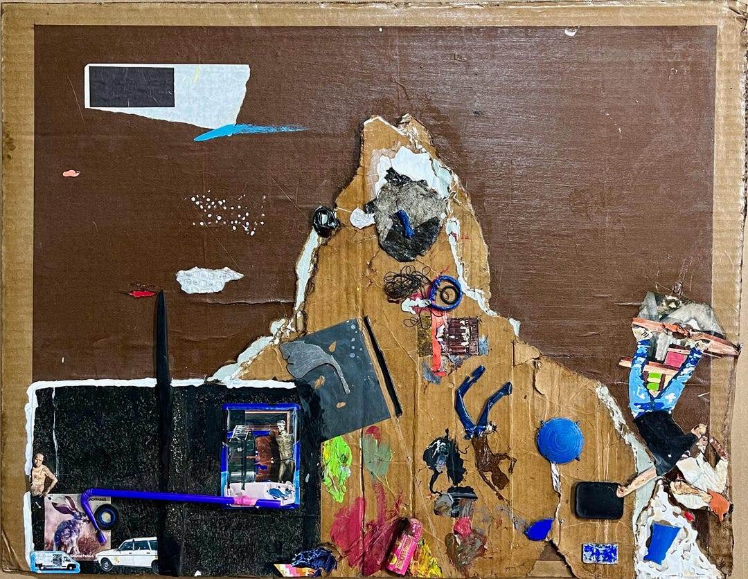 THE CLOUD THAT Made Me - Surreal Mountain Sky Man Rabbit Throwing Brown ...