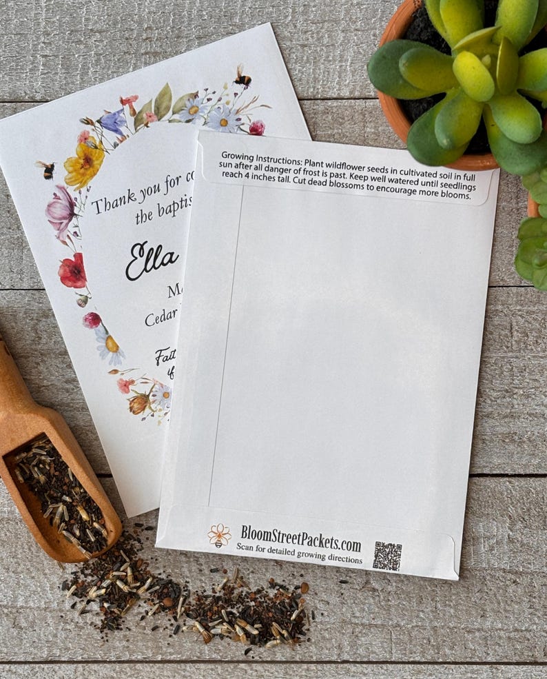 Personalized Teacher Appreciation Seed Packets – Bee-friendly ...