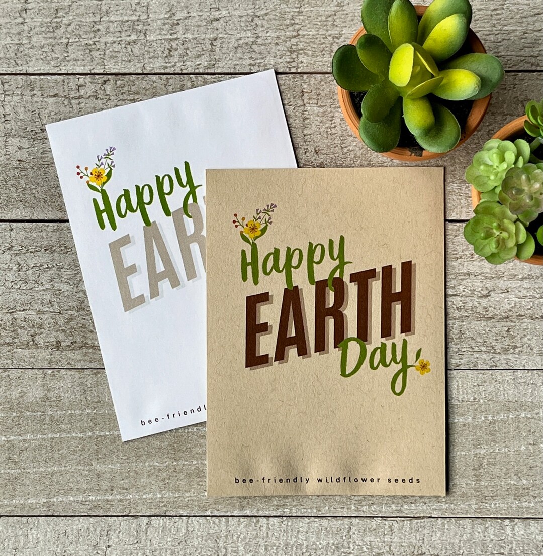 Personalized Earth Day Seed Packets: Bee-friendly Wildflower Favors - Etsy