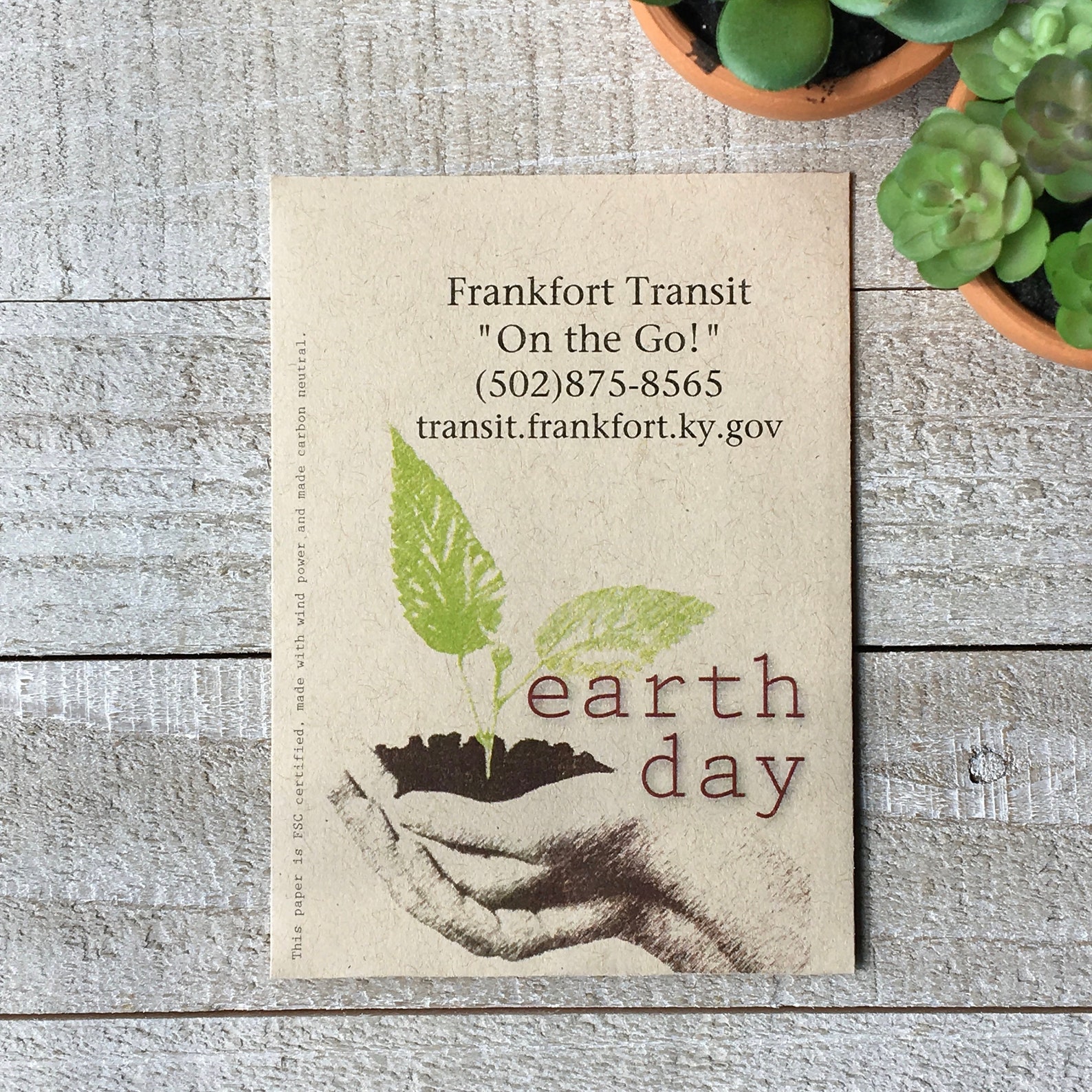 Earth Day Wildflower Seed Packet: Custom Business Favor - Etsy