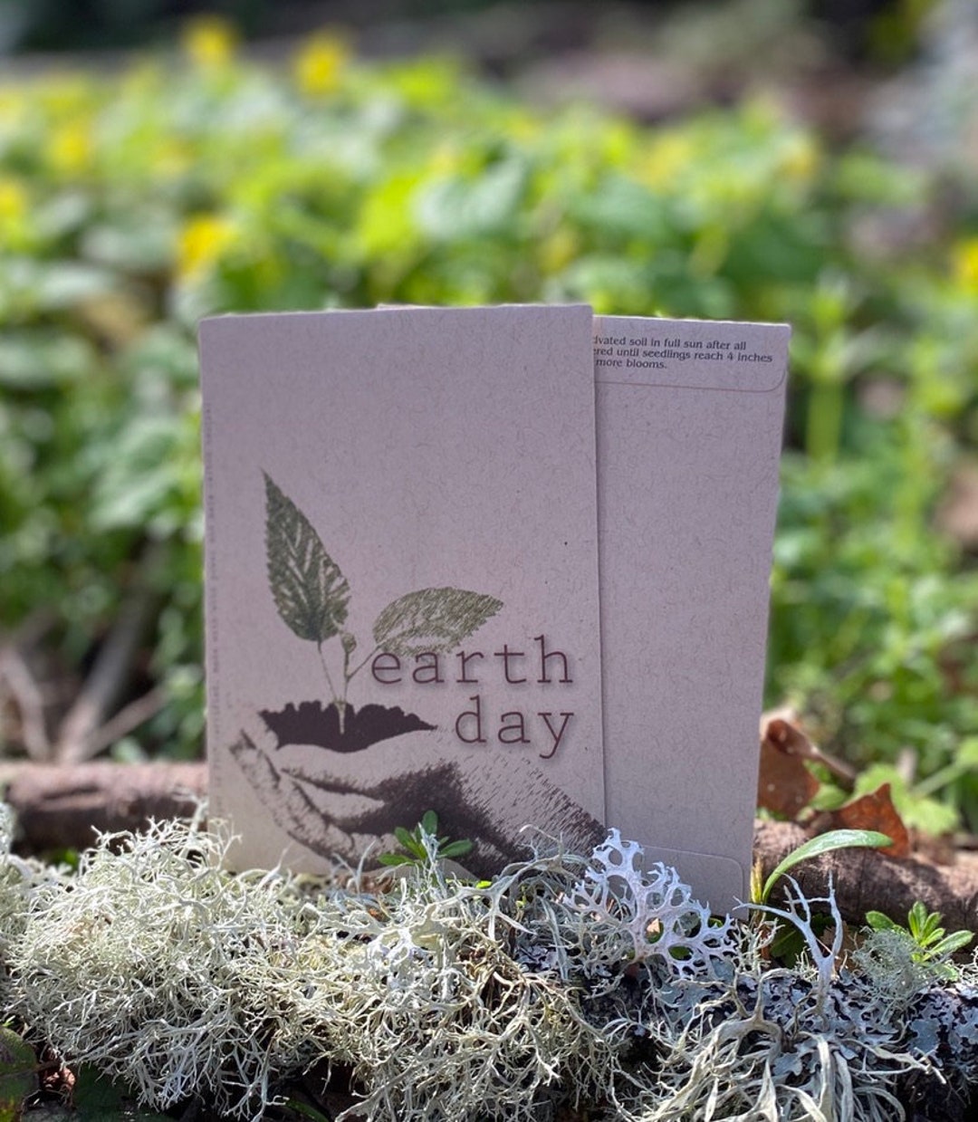Earth Day Seed Packet Favor, Custom Business Ad, Personalized ...