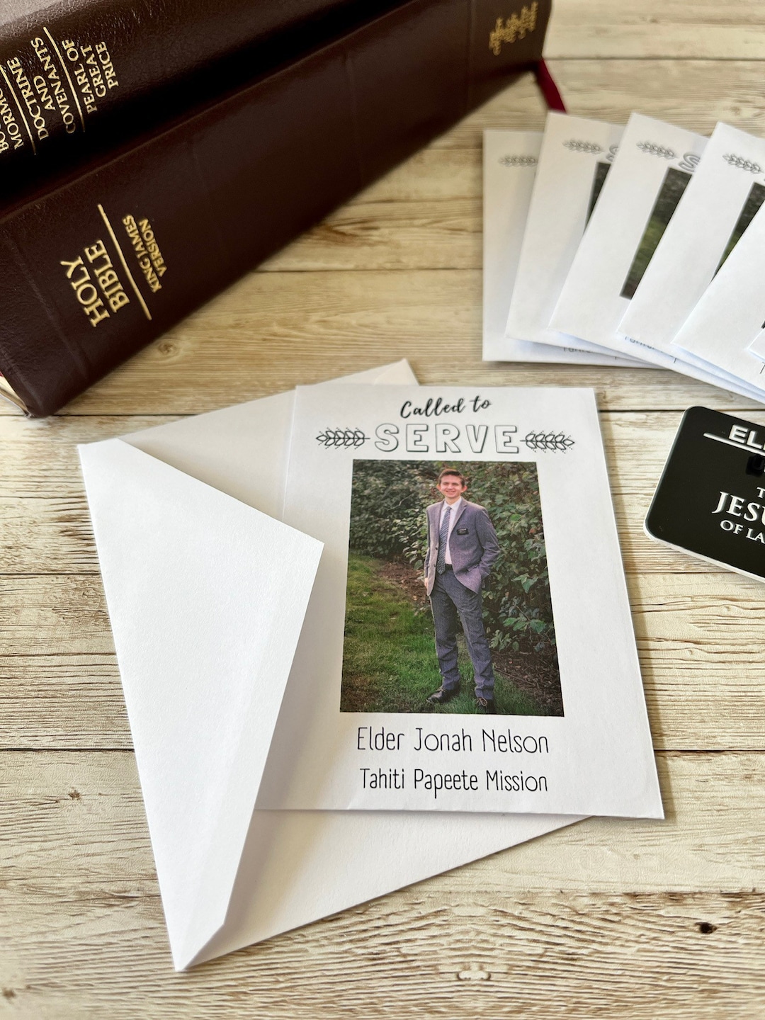 Custom Seed Packet Announcement for LDS Missionary Personalized Photo ...