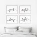 Bedroom Wall Art, Bedroom Wall Decor, Good Night Sleep Tight, Script ...