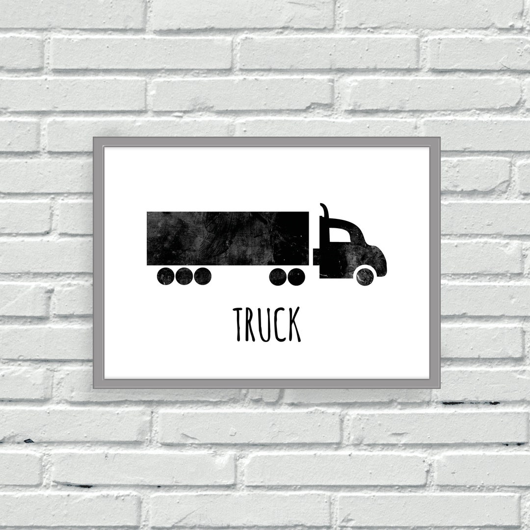 Truck Wall Print Lorry Lorries Transport Wall Art - Etsy