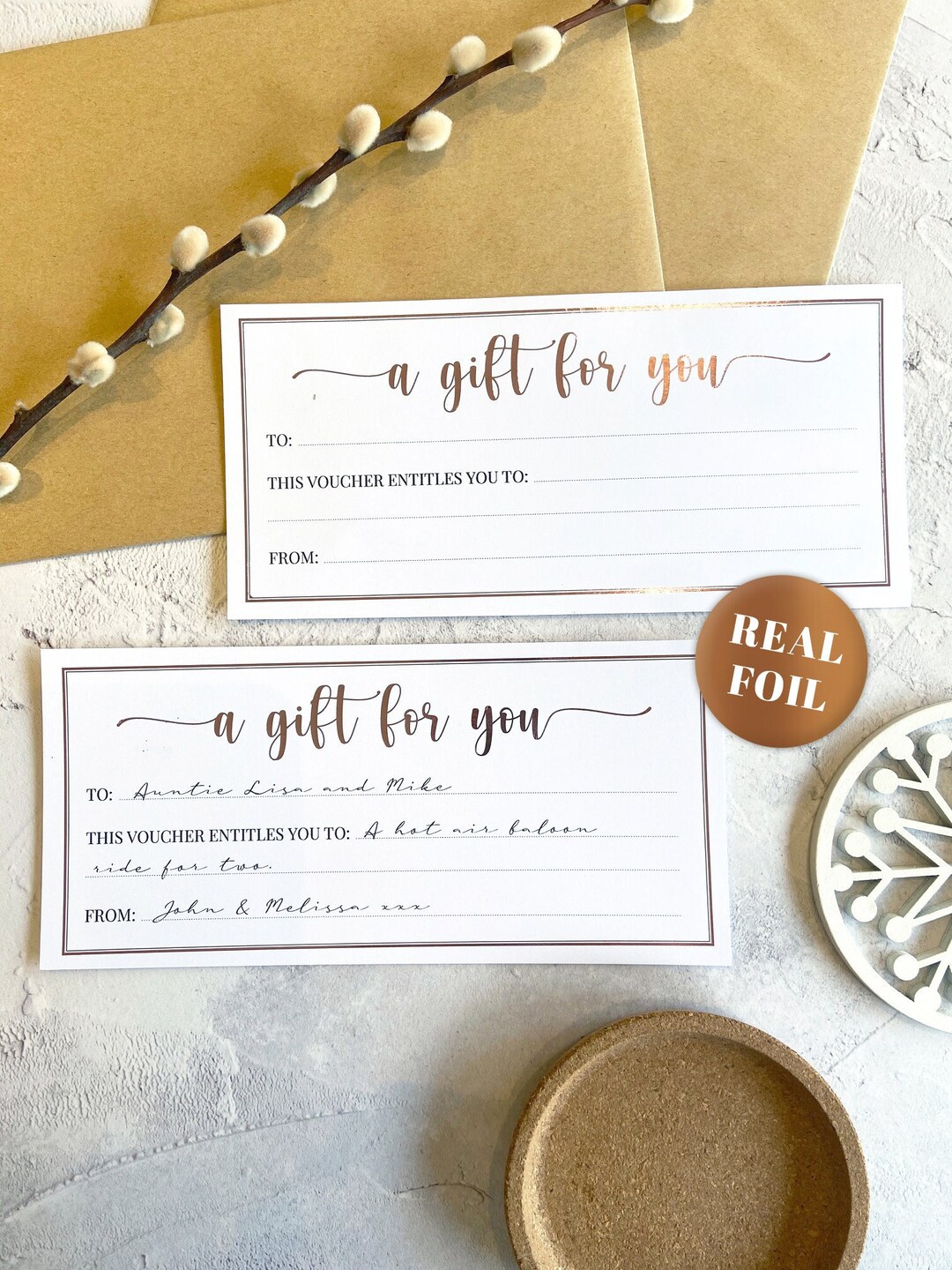 Christmas Gift Voucher, Gift for Mum, Luxury Gift Certificate, Custom ...