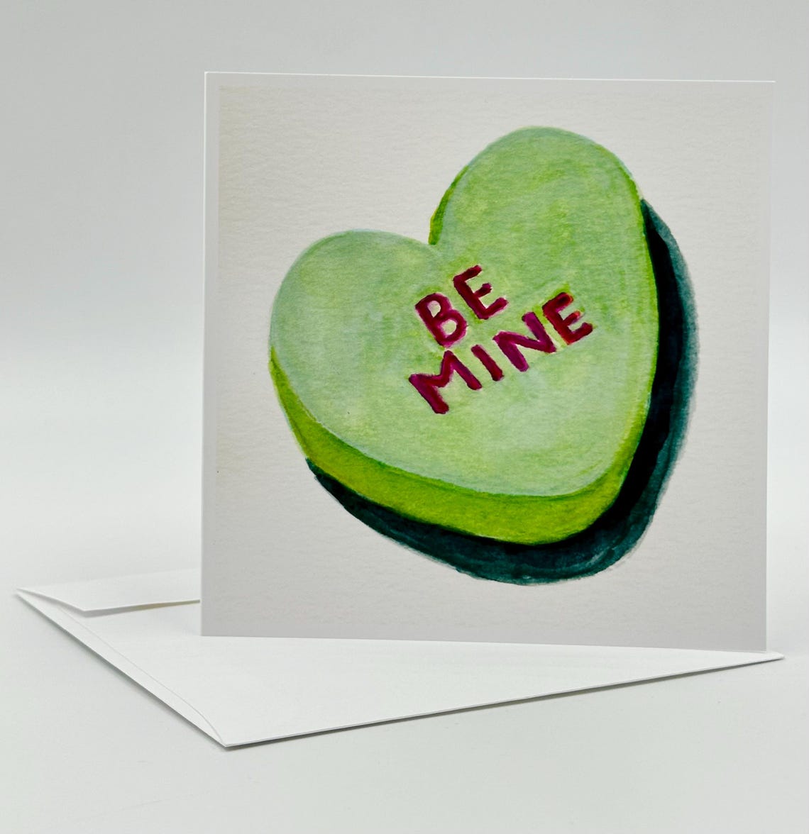 Be Mine Candy Heart Card - Etsy
