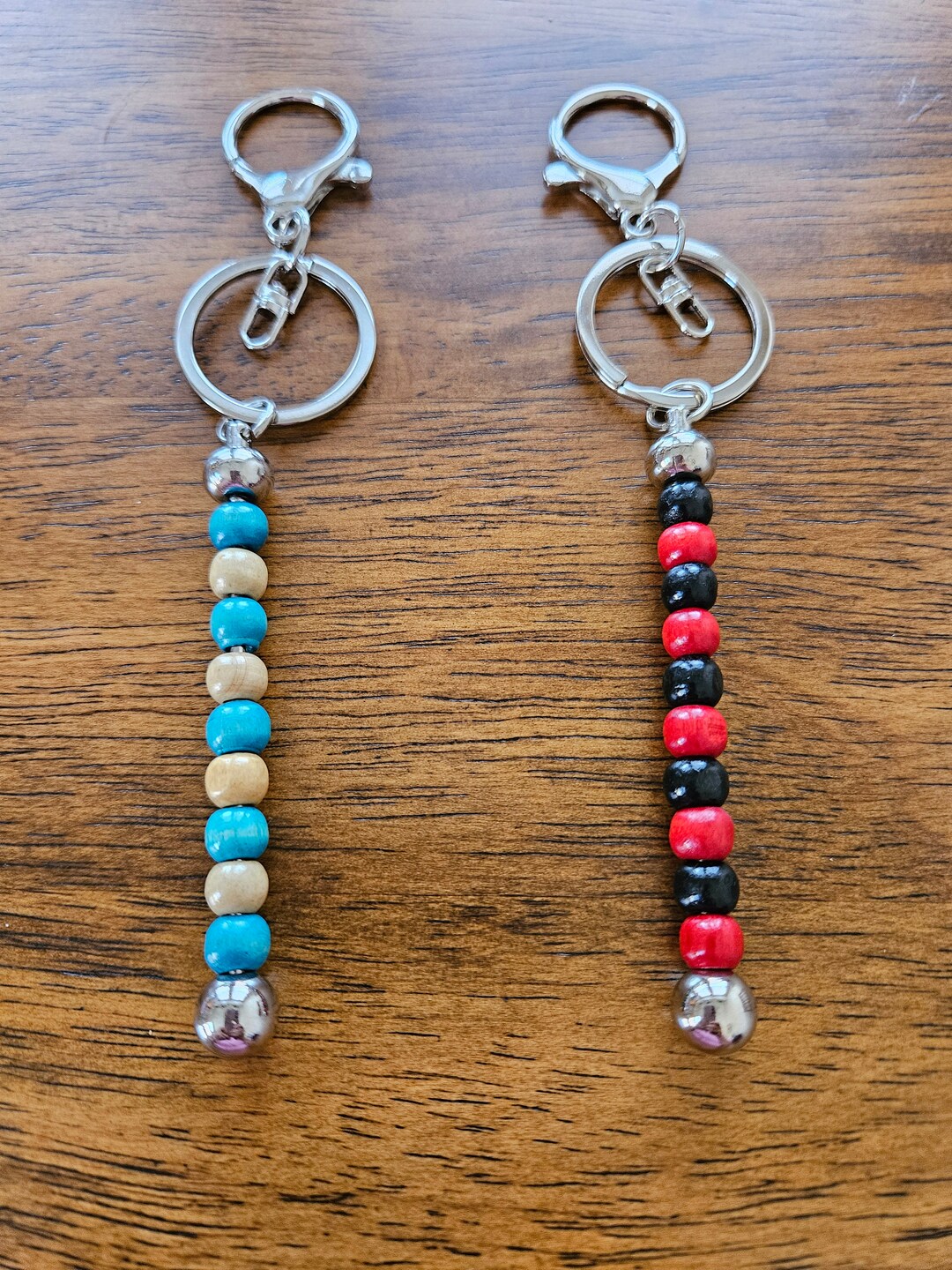 Beaded Keychain, Beaded Keychain Bar. - Etsy