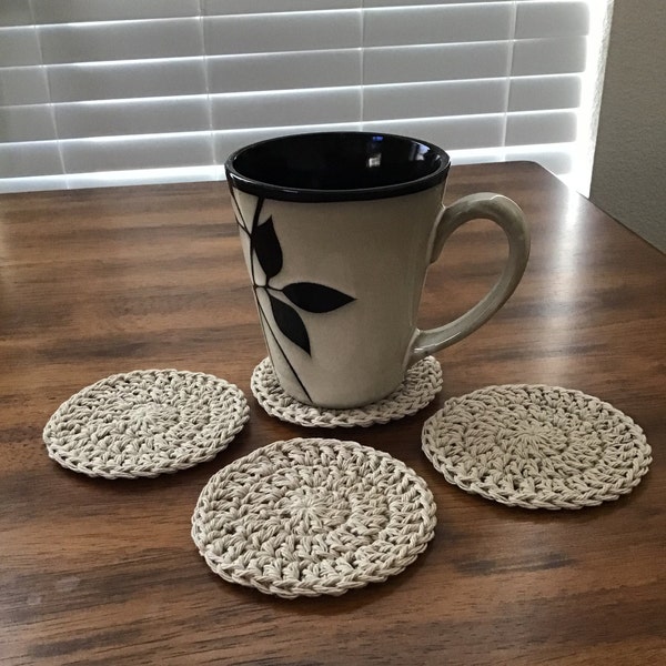 Crochet Coaster Set - Etsy