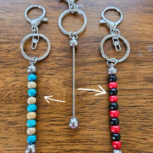 Beaded Keychain, Beaded Keychain Bar. - Etsy