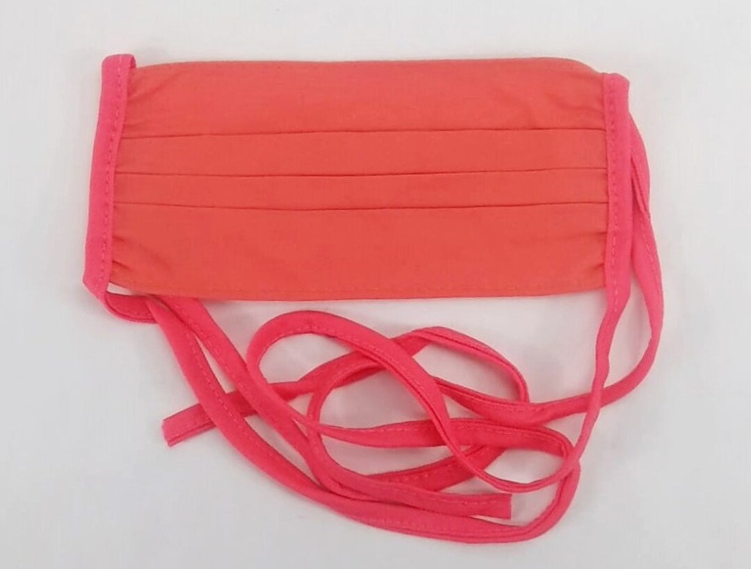 Tie-back Face Mask Adjustable Strings Cloth 100% Cotton Washable Adult ...