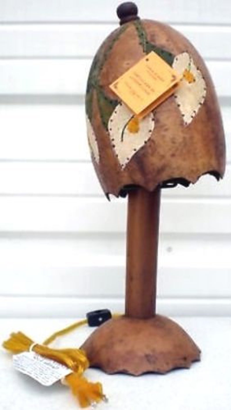 Bamboo Totumo Table Lamp Ayale Calabash Fruit Handmade Designer Cala ...