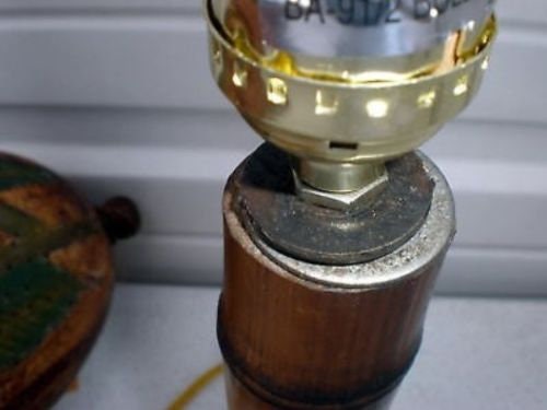 Bamboo Totumo Table Lamp Ayale Calabash Fruit Handmade Designer Cala ...