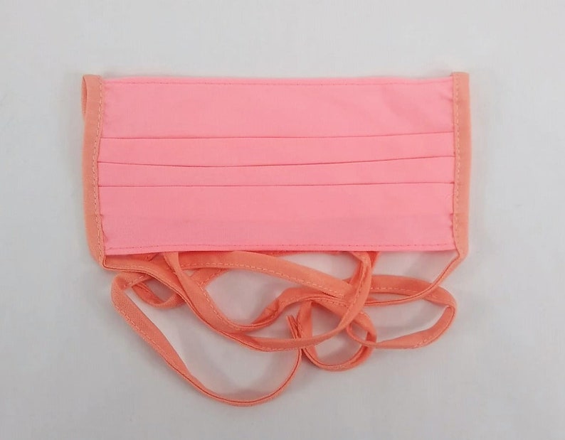 Tie-back Face Mask Adjustable Strings Cloth 100% Cotton Washable Adult ...