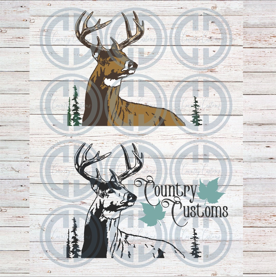 Deer / Buck Cut File Instant Download : SVG, EPS, PDF - Etsy