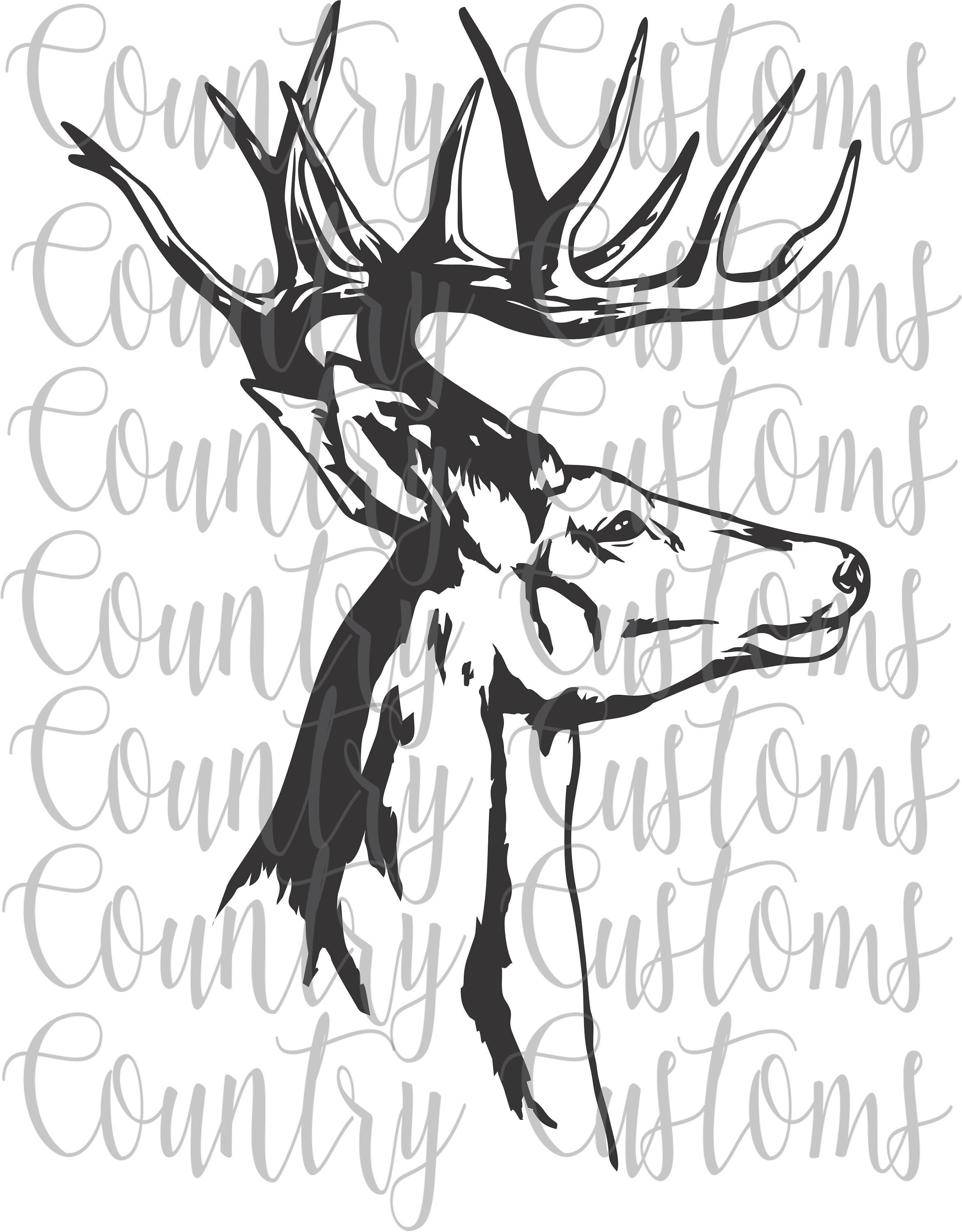 Deer Head/buck Cut File SVG, PDF, EPS - Etsy Canada