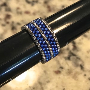 Handmade Peyote Stitch Ring - Etsy