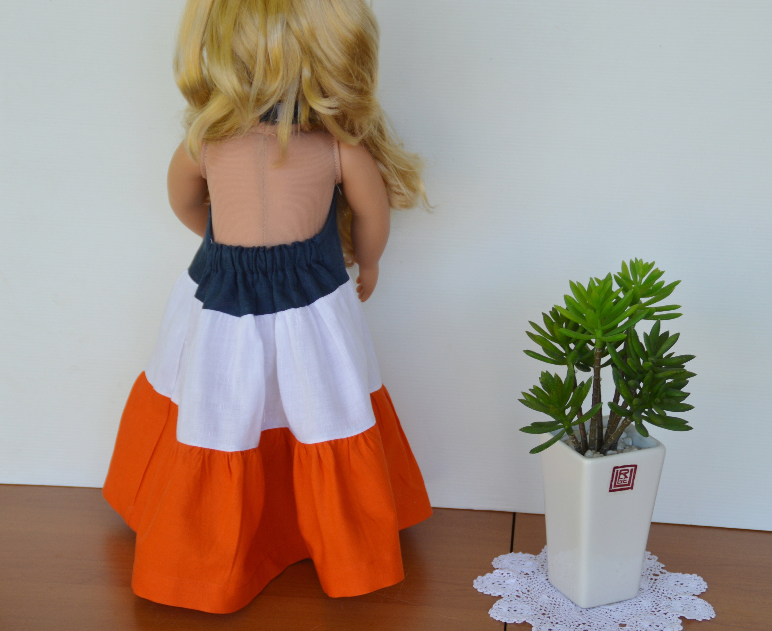 Dolls Clothes/ Long Dolls Halter Dress/ Dress for 18 Inch Dolls/ Suits ...