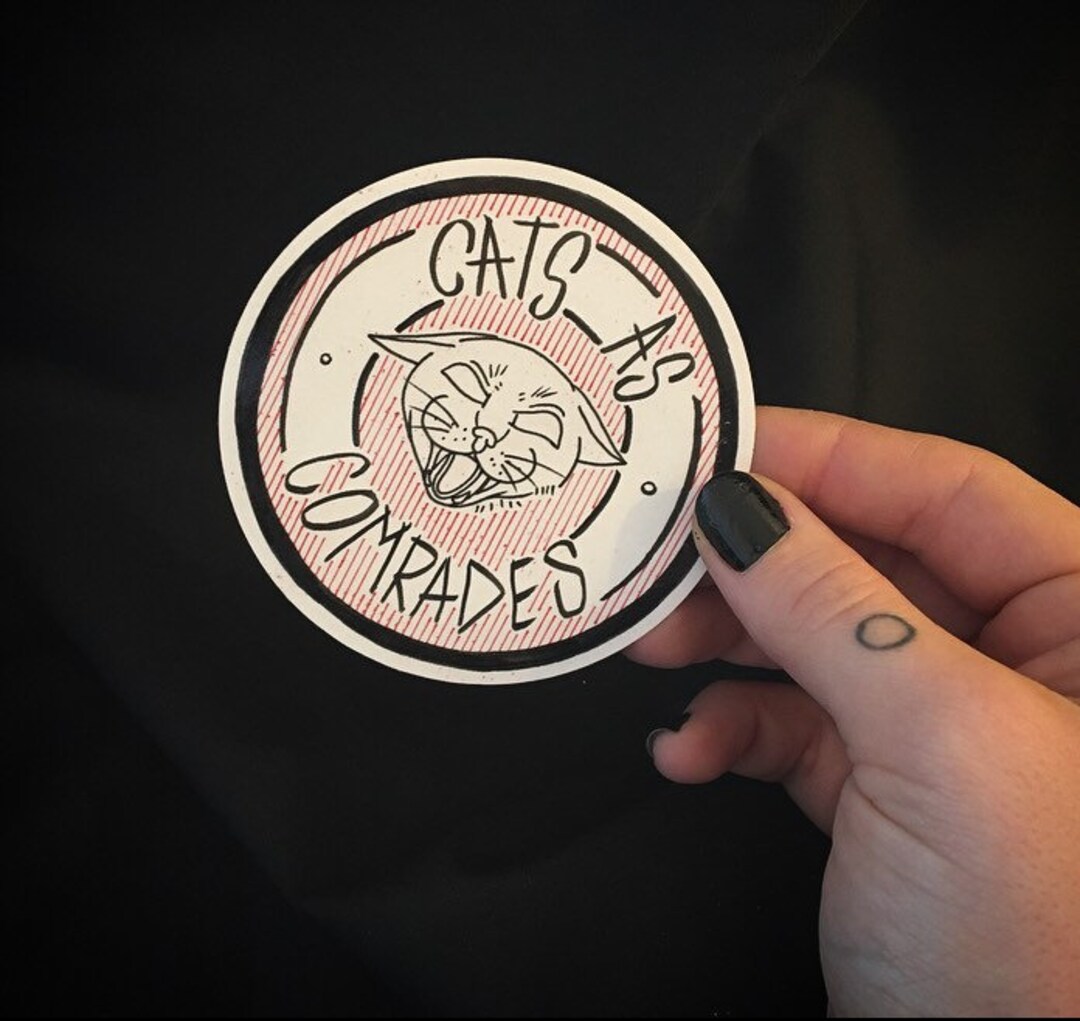 10 X Cats As Comrades vinyl sticker - Etsy.de